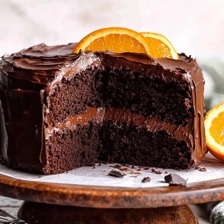 Moist Chocolate Orange Cake